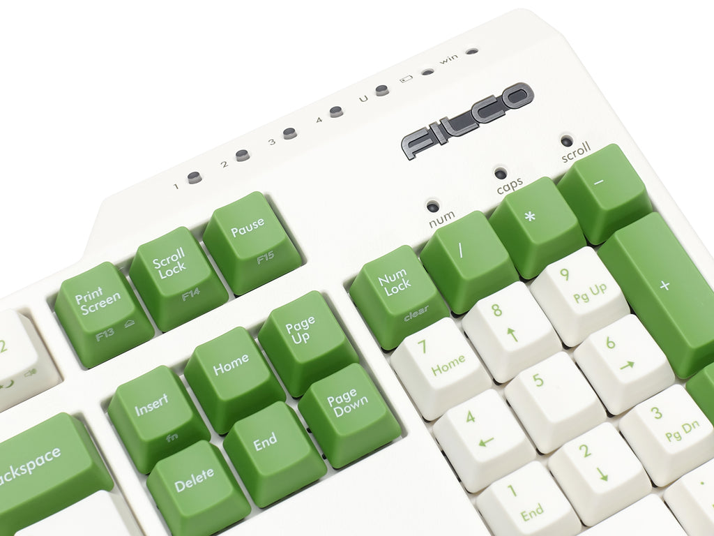 Filco Majestouch Convertible 3 Green and White Double Shot PBT Mechani