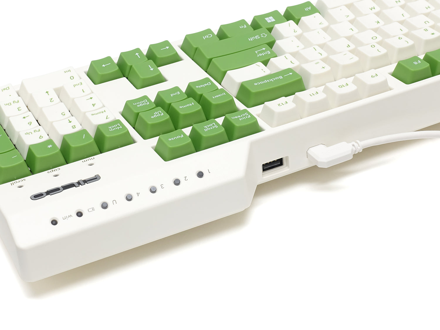 Filco Majestouch Convertible 3 Green and White Double Shot PBT Mechani
