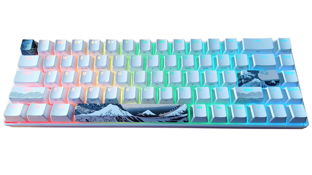 KBParadise V65 Great Wave 65% Hotswap RGB Double Shot PBT Mechanical K