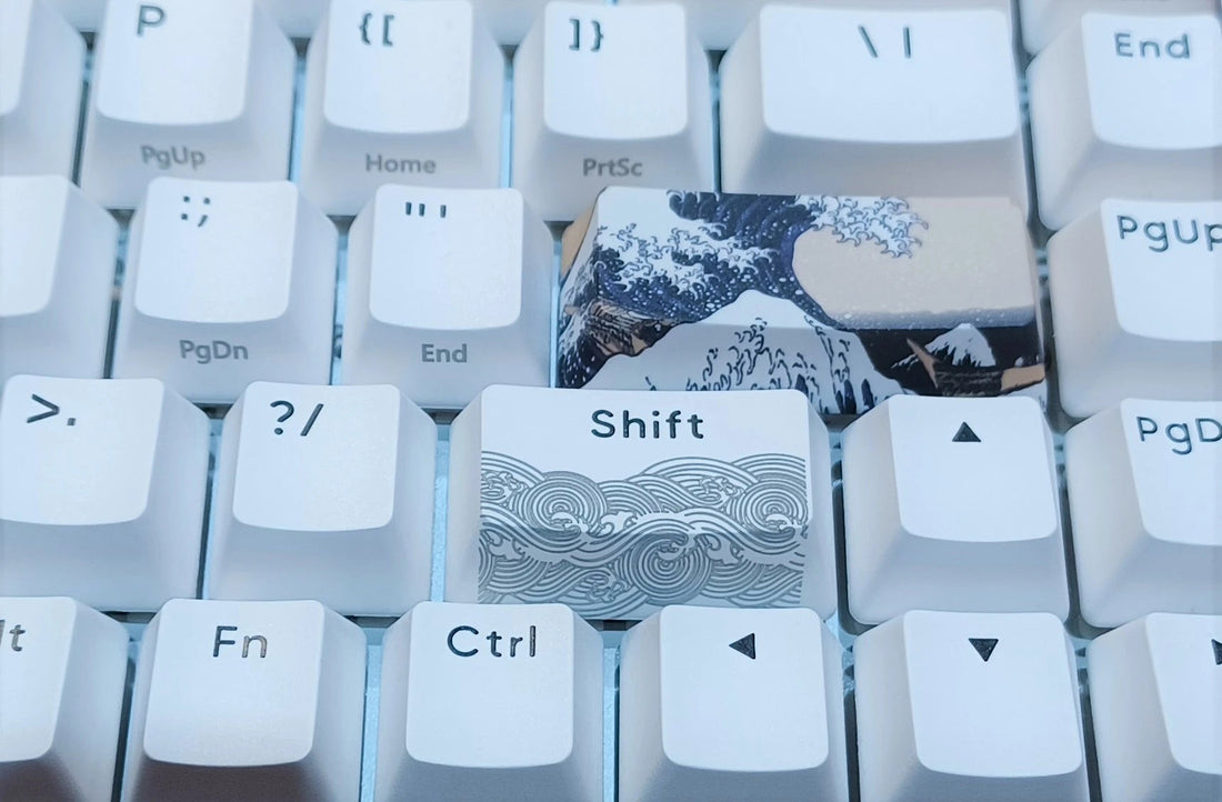 KBParadise V65 Great Wave 65% Hotswap RGB Double Shot PBT Mechanical K