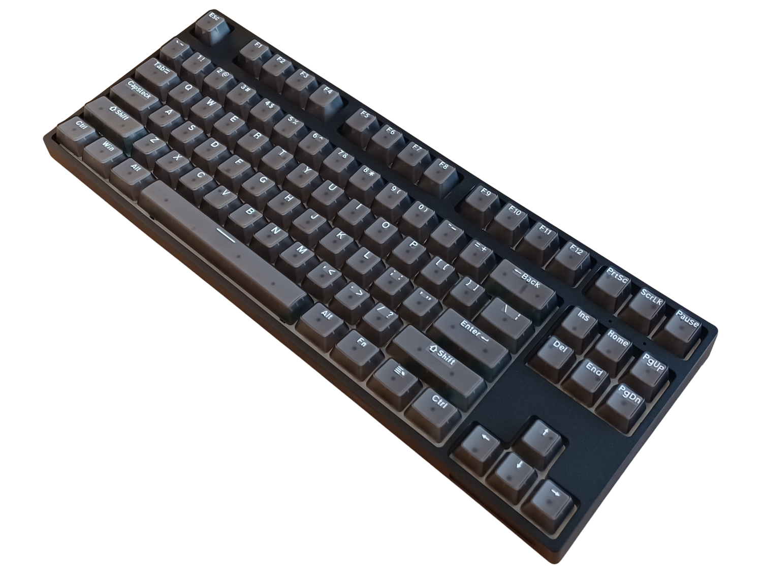 KBParadise V80 V2 Black Crystal TKL Hotswap White LED Double Shot Poly