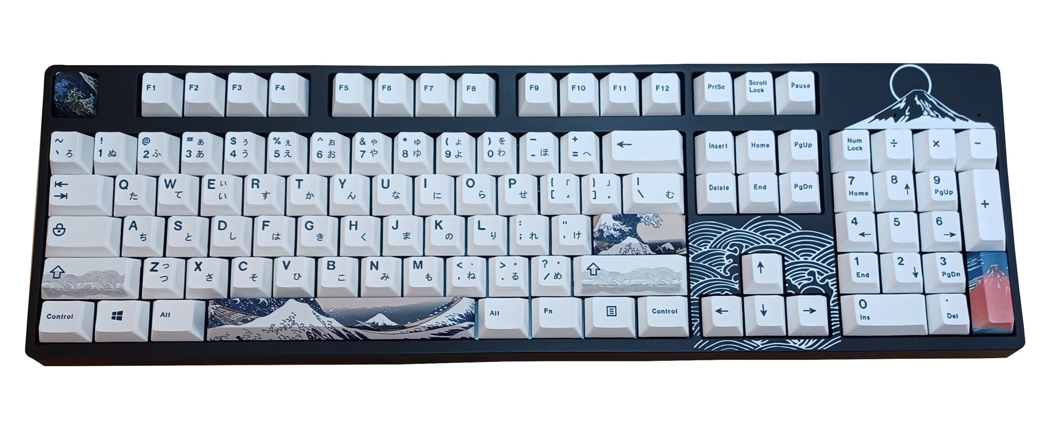 KBParadise Great Wave Japan 126 Key Cherry Profile Dye Sub PBT Keycap