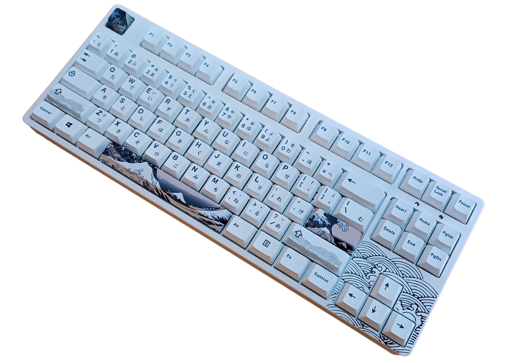 KBParadise Great Wave Japan 126 Key Cherry Profile Dye Sub PBT Keycap