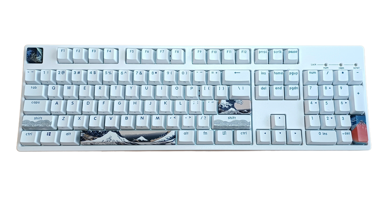 KBParadise Great Wave 108 Key OEM Profile Double Shot PBT Keycap Set