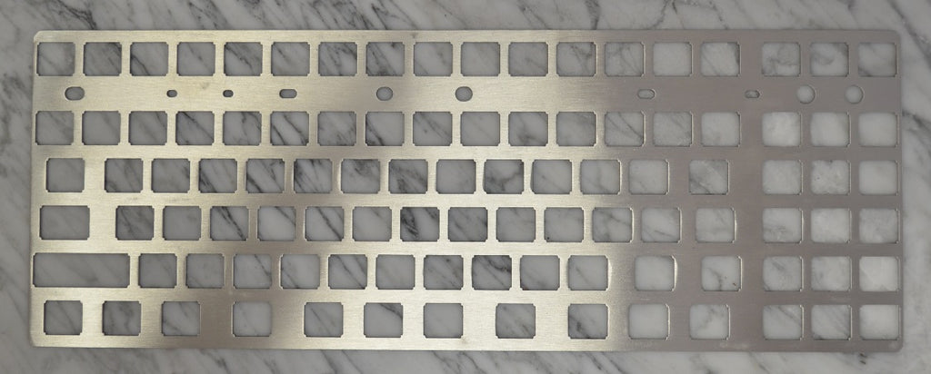 MK Phantom TKL Brushed Stainless Steel 7Bit Plate