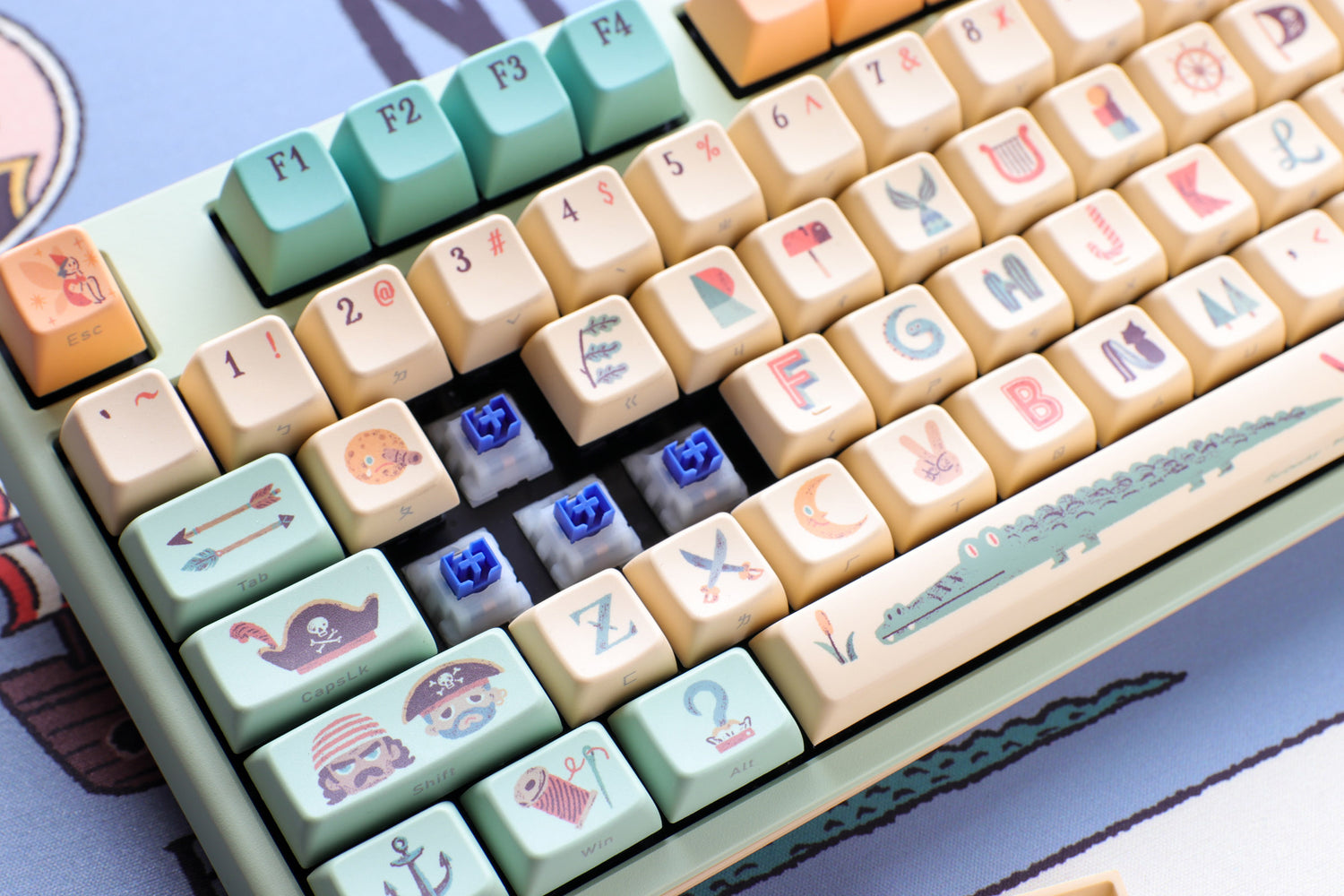 Ducky x Dimanche Peter Pan One 2 Pro Dye Sub PBT Limited Mechanical Ke