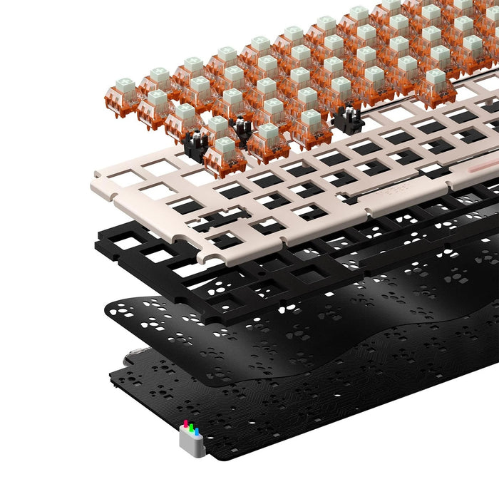 MelGeek Mojo68 RGB LED 65% Double Shot PBT Mechanical Keyboard