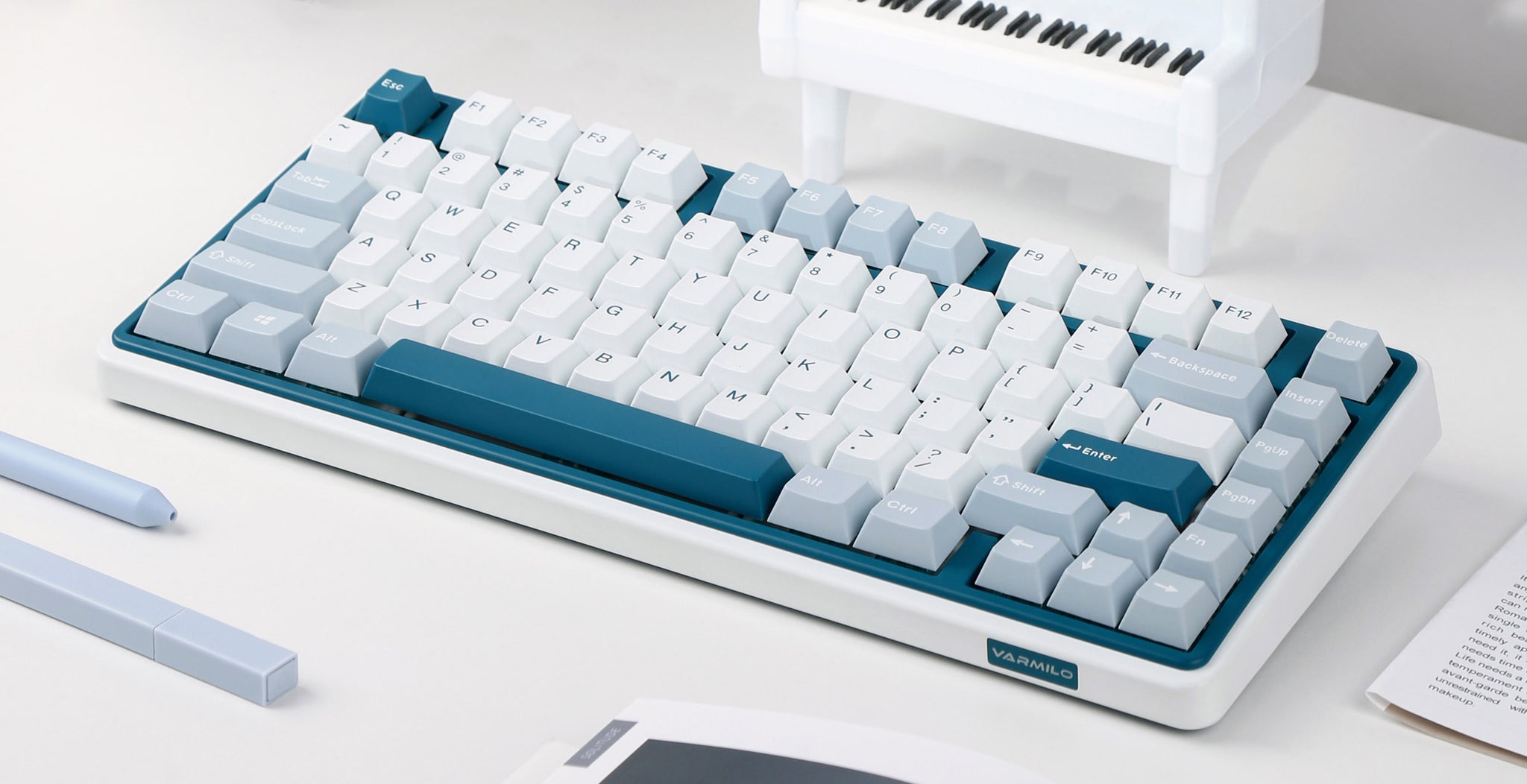 Varmilo Minilo VXT81 Bluebell 75% Hotswap Triple Mode RGB Mechanical K