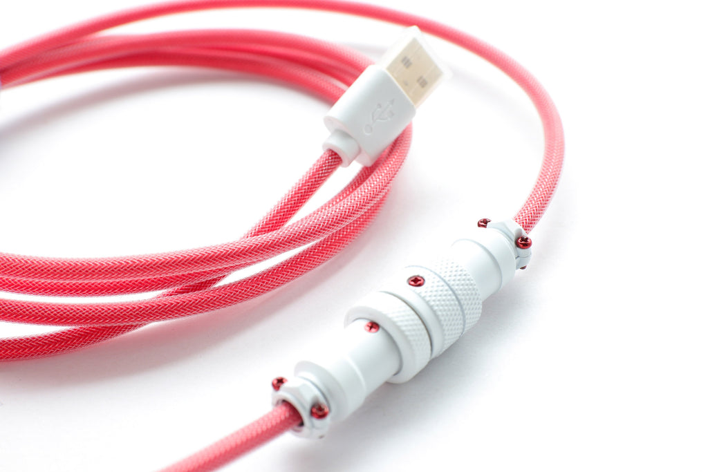 Ducky Apple Red Premicord Custom USB Cable