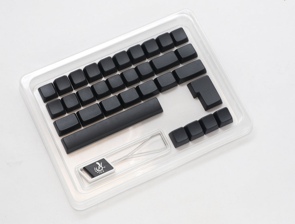 Ducky Black Blank 132 Key MDA Profile PBT Keycap Set