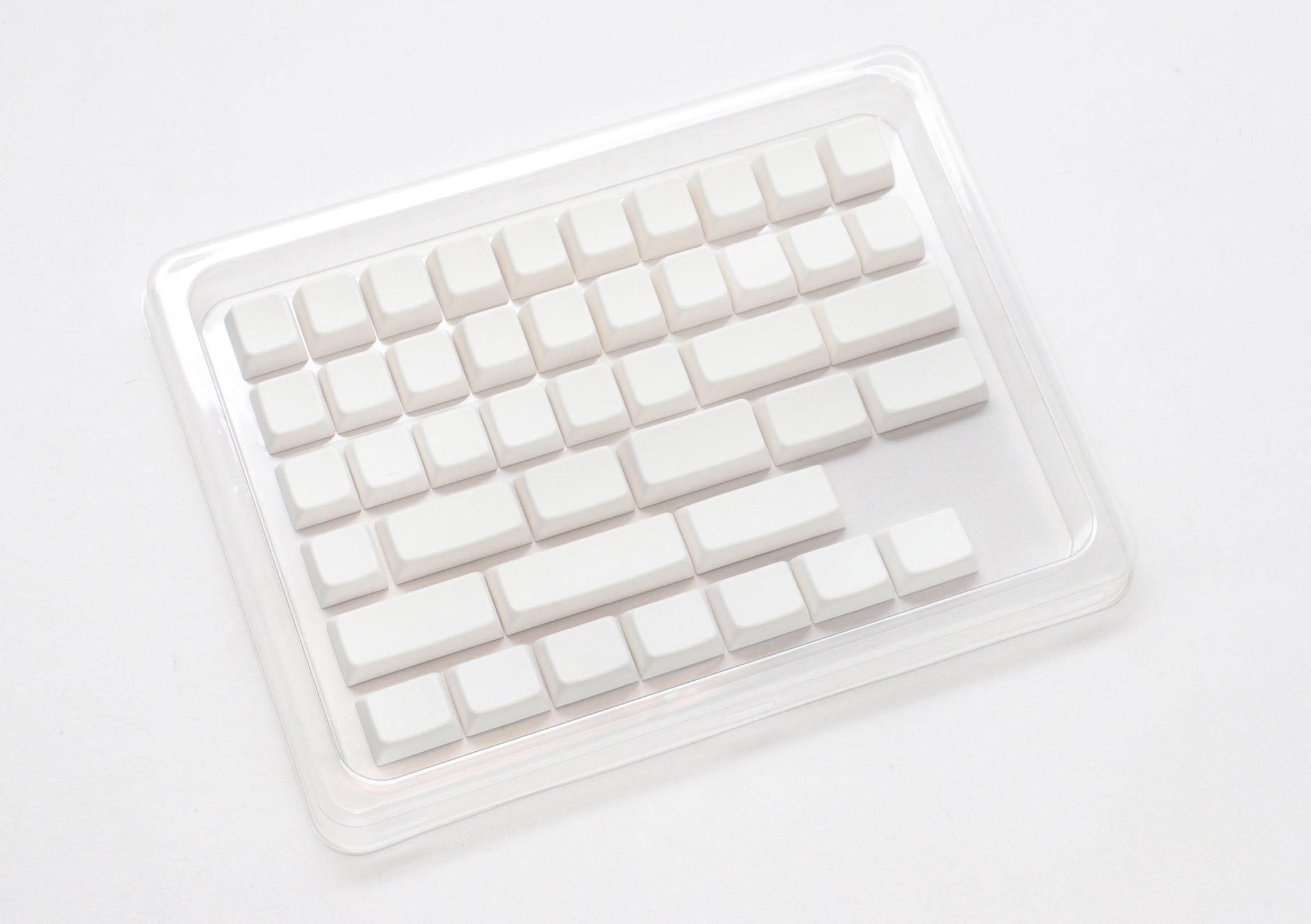 Ducky White Blank 132 Key MDA Profile PBT Keycap Set