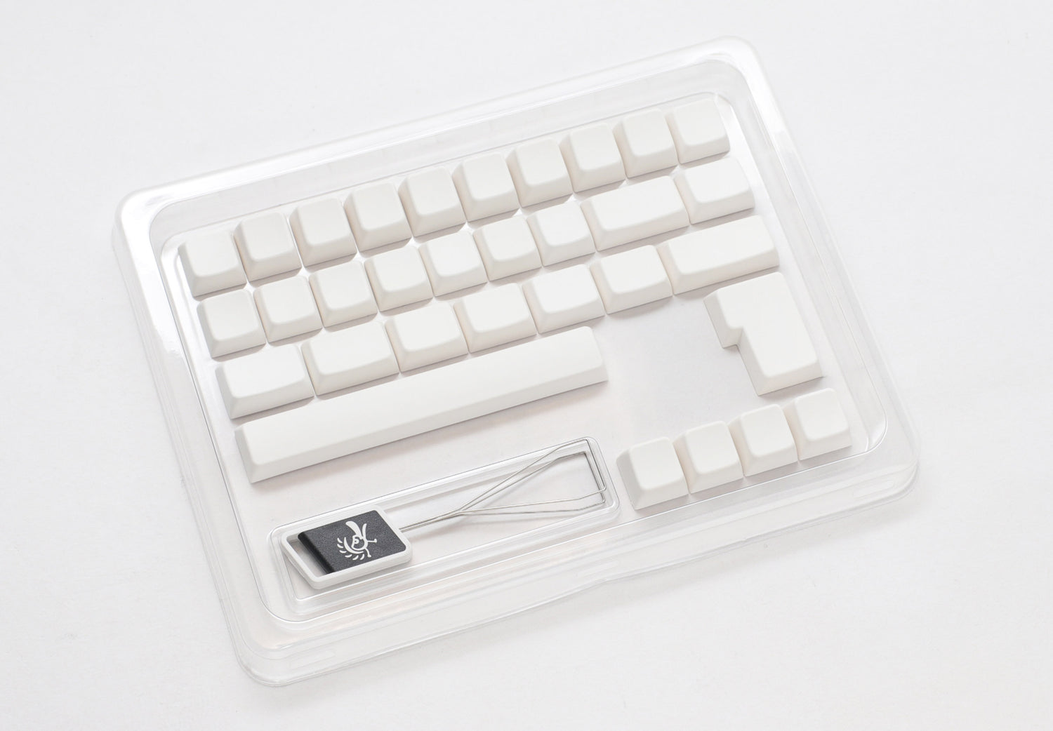 Ducky White Blank 132 Key MDA Profile PBT Keycap Set