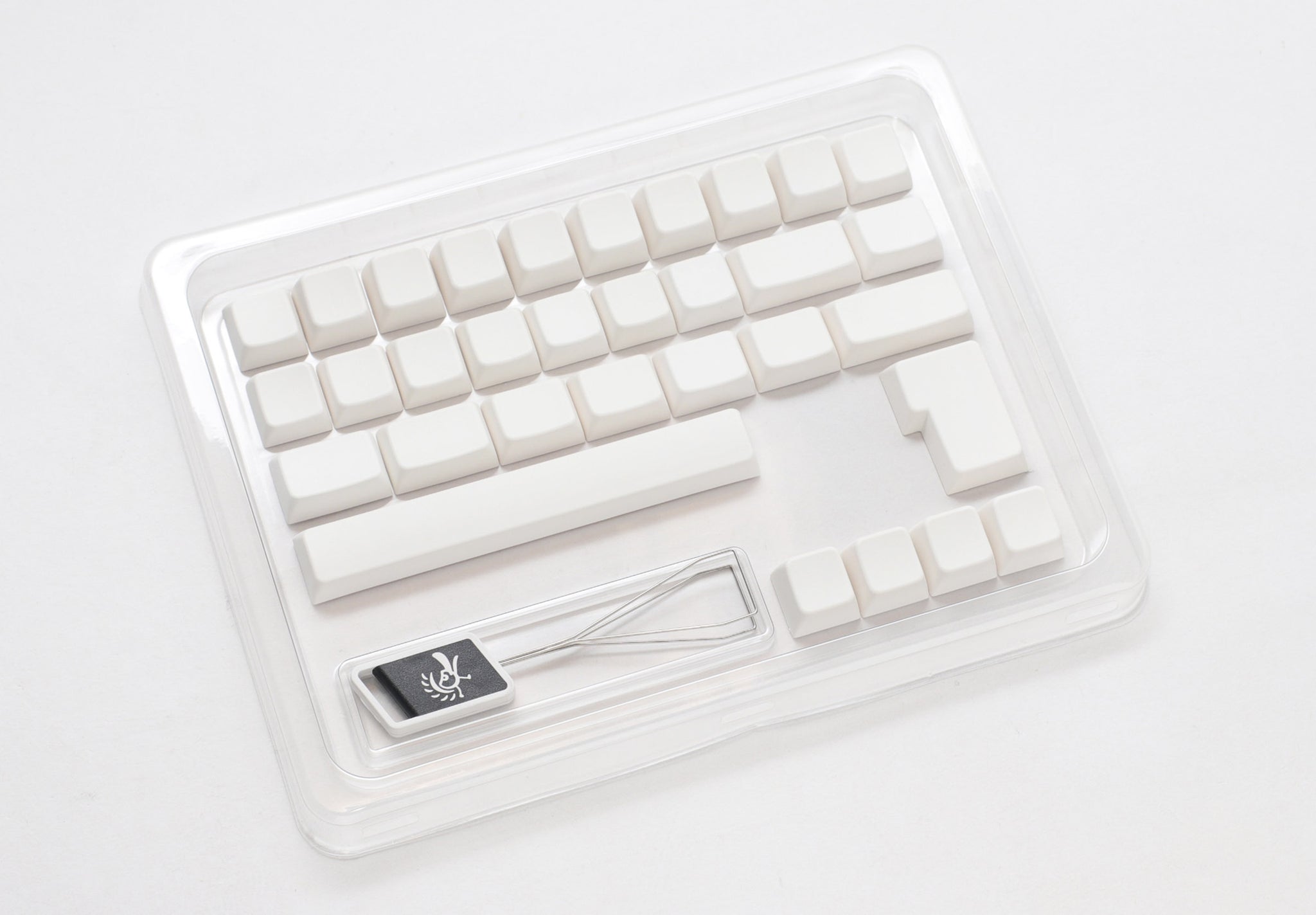 Ducky White Blank 132 Key MDA Profile PBT Keycap Set