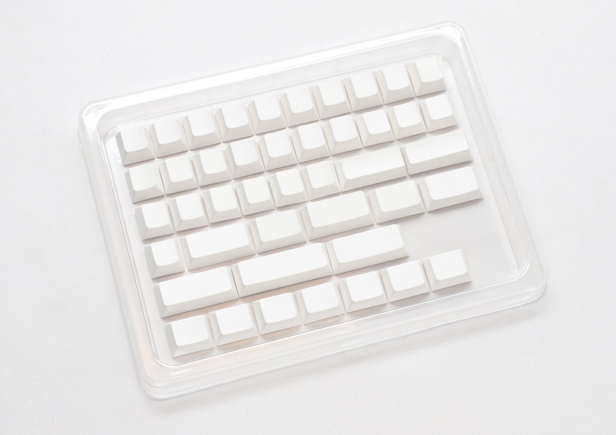 Ducky White Blank 132 Key Cherry Profile PBT Keycap Set