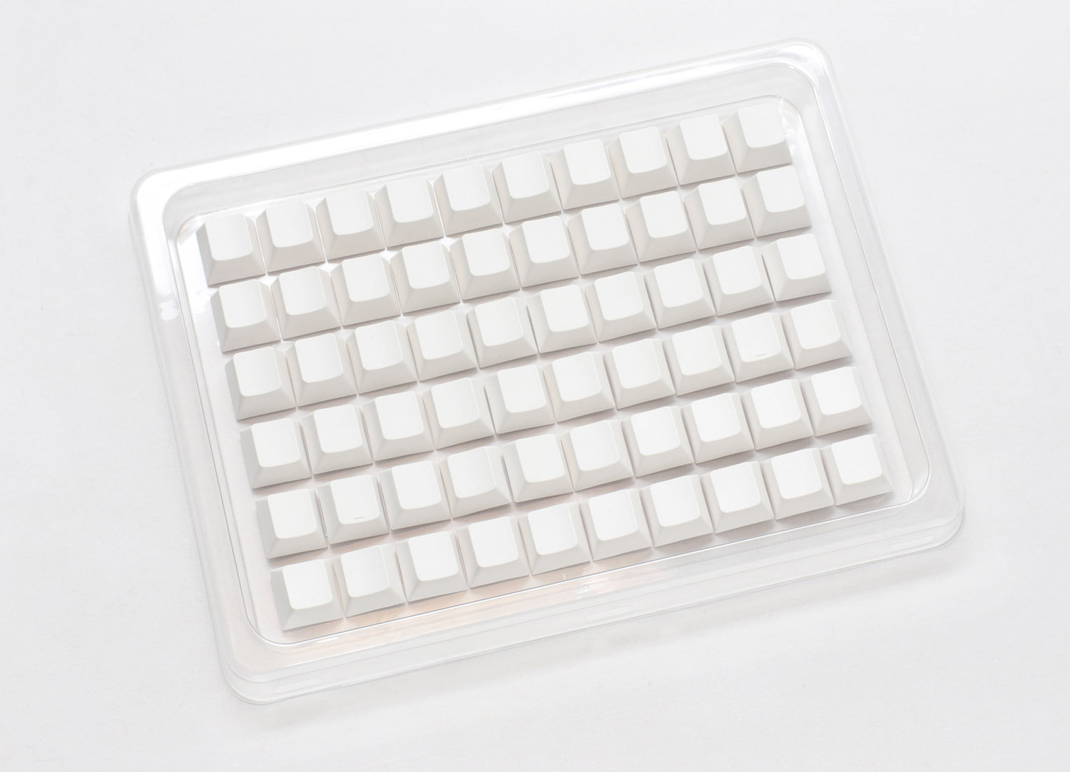 Ducky White Blank 132 Key Cherry Profile PBT Keycap Set