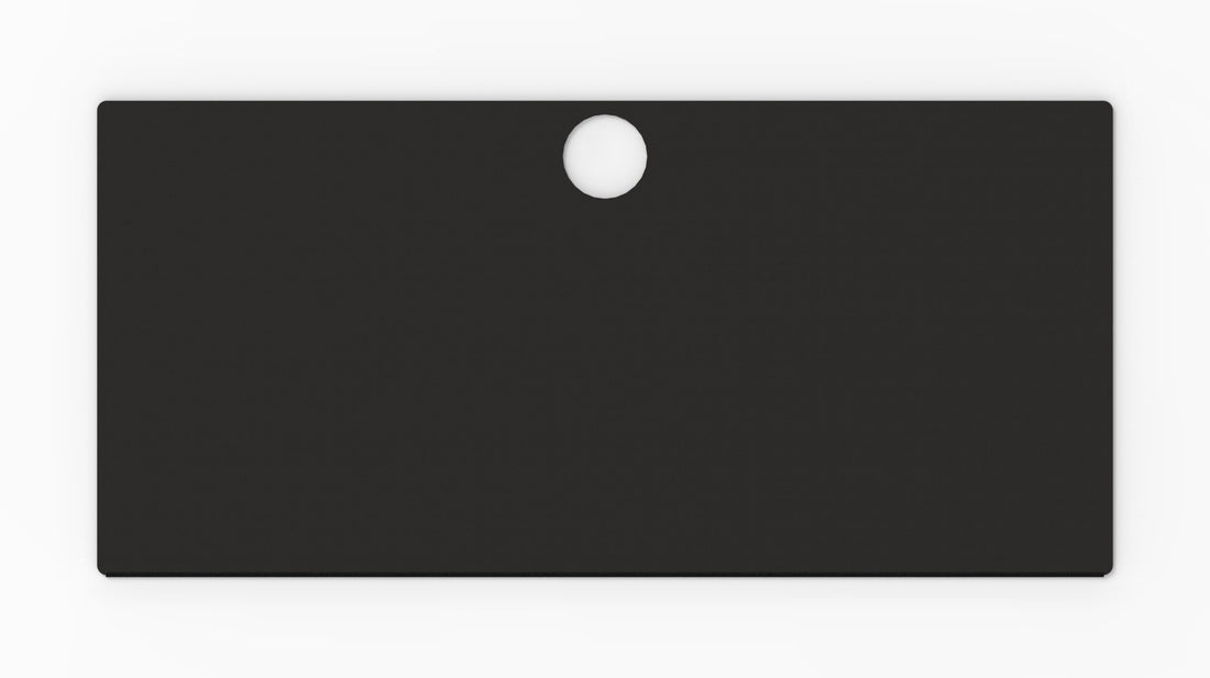 Black IKEA MICKE Desk Mat (41" / 105 cm) Full-desk Mouse Pad