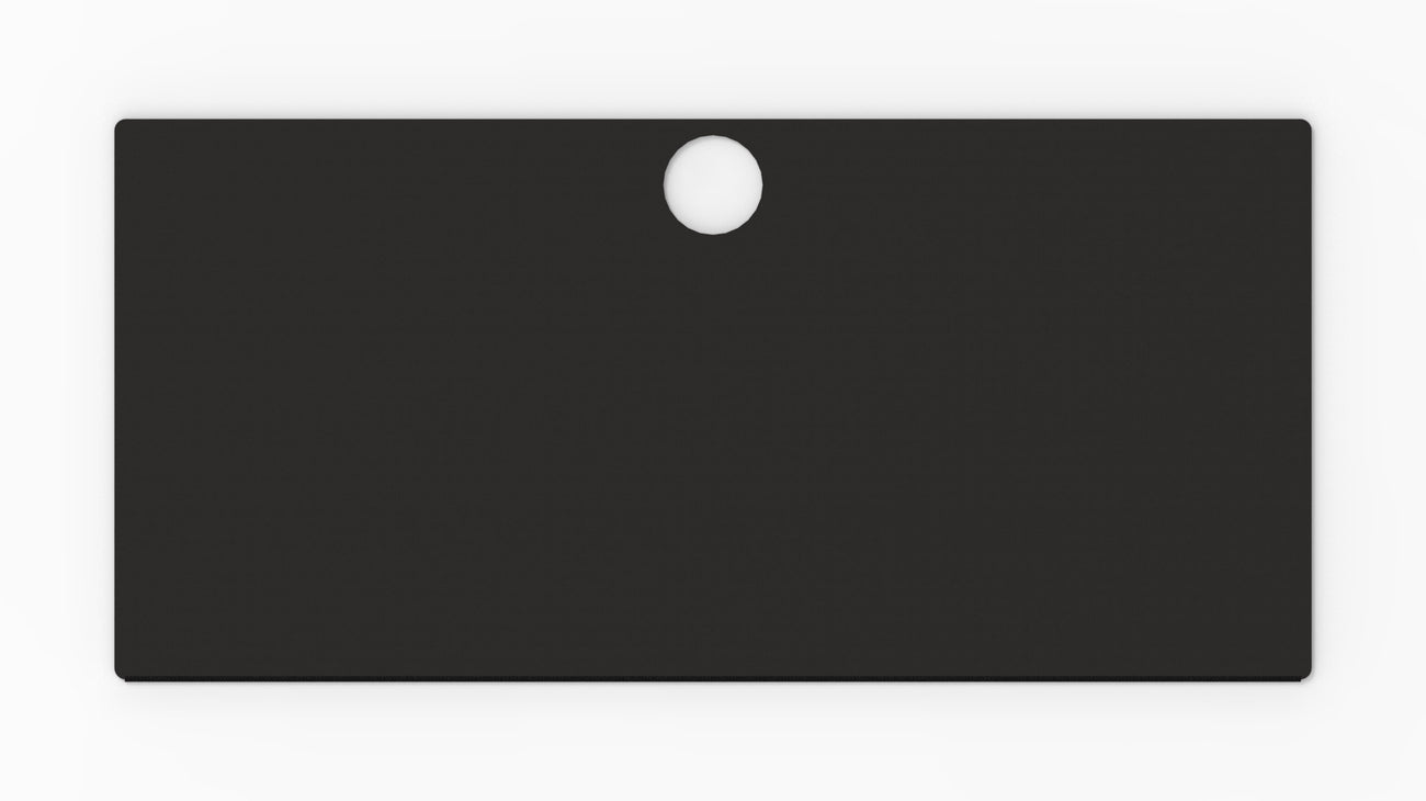 Black IKEA MICKE Desk Mat (41" / 105 cm) Full-desk Mouse Pad