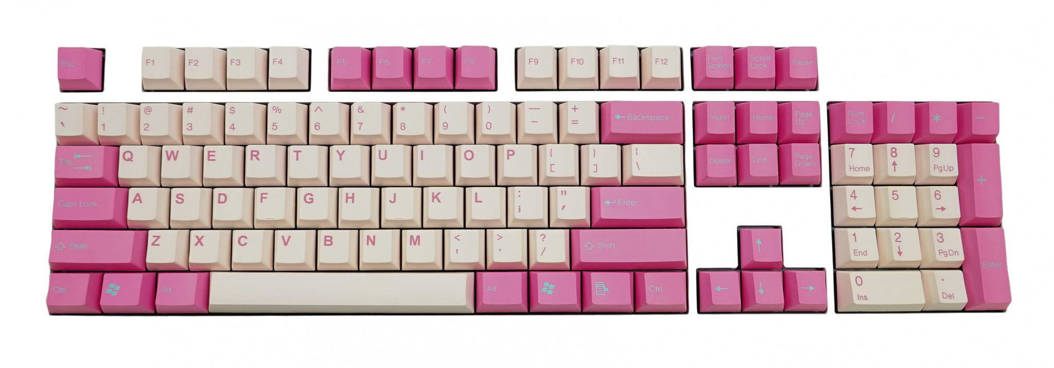 Tai-Hao Flamingo 115 Key Cubic Double Shot ABS Keycap Set