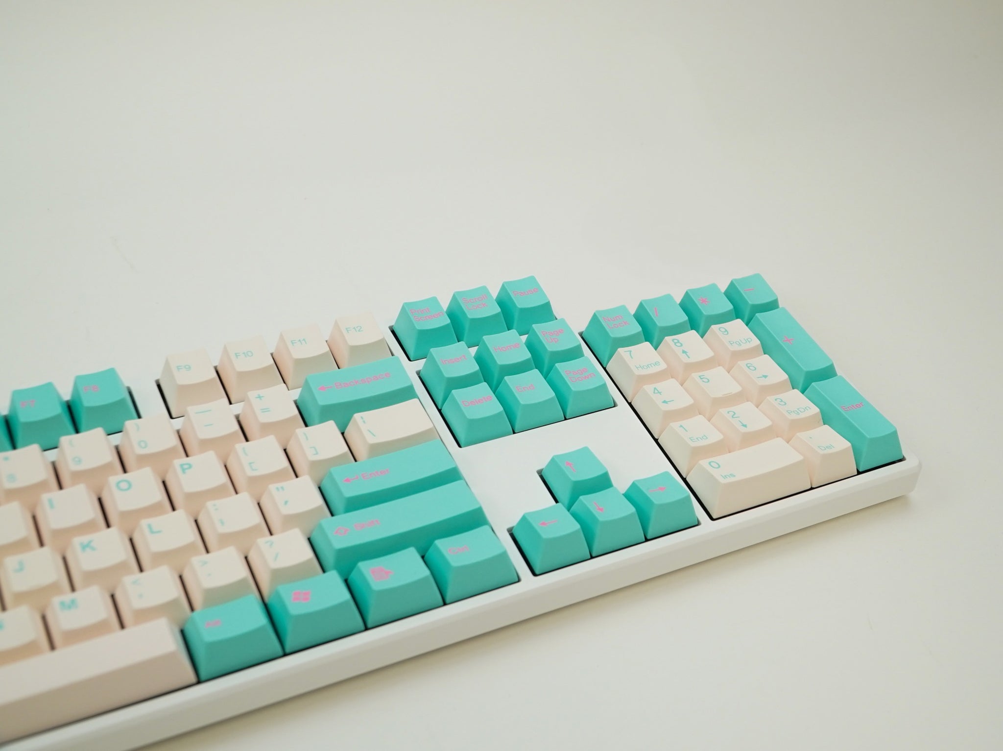 Tai-Hao Aquamarine 104 Key Cubic Profile Double Shot ABS Keycap Set