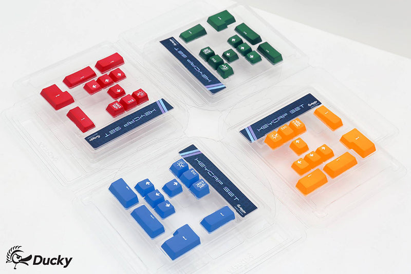 Ducky Sea Blue 11 Key OEM Profile Double Shot PBT Keycap Set