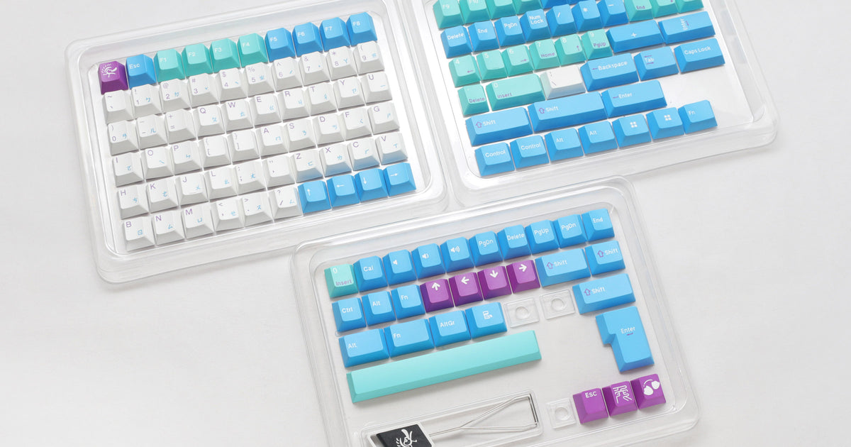 MK x Ducky Frozen Llama 133 Key Cherry Profile Triple Shot PBT Keycap