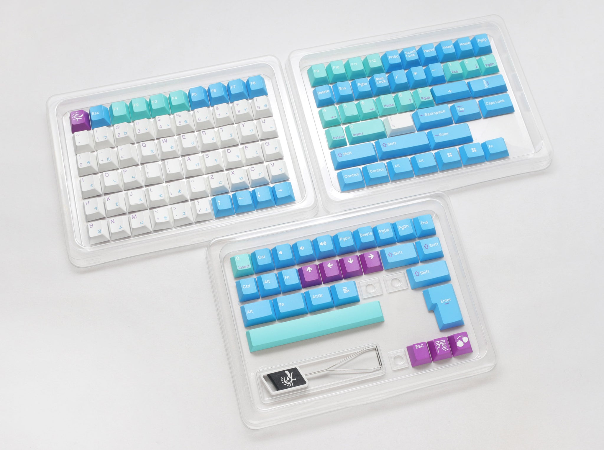 MK x Ducky Frozen Llama 133 Key Cherry Profile Triple Shot PBT Keycap