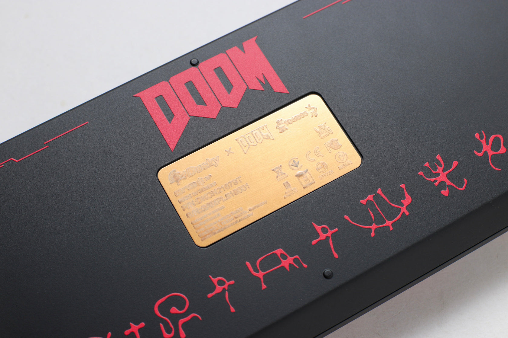 Bethesda x Ducky One 3 SF Doom Edition 65% Hotswap RGB Dye Sub PBT Mec