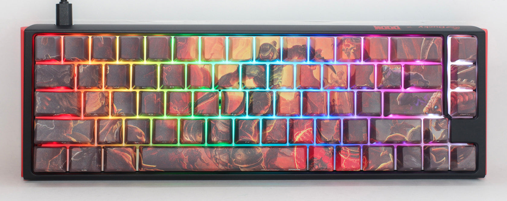 Bethesda x Ducky One 3 SF Doom Edition 65% Hotswap RGB Dye Sub PBT Mec