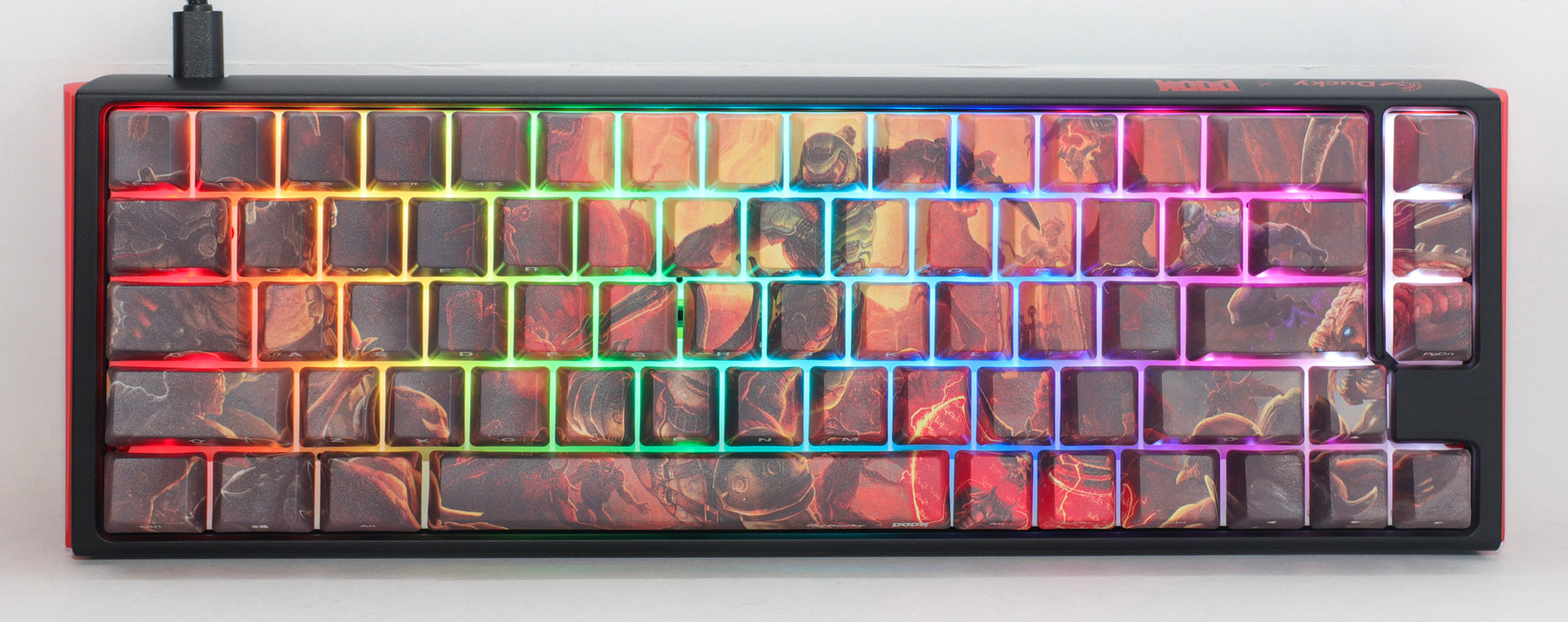 Bethesda x Ducky One 3 SF Doom Edition 65% Hotswap RGB Dye Sub PBT Mec