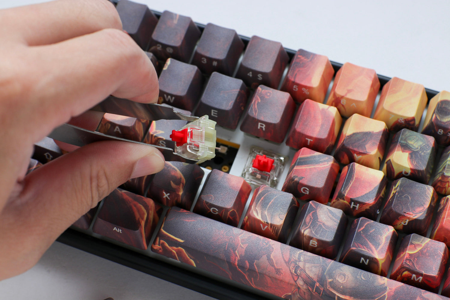 Bethesda x Ducky One 3 SF Doom Edition 65% Hotswap RGB Dye Sub PBT Mec