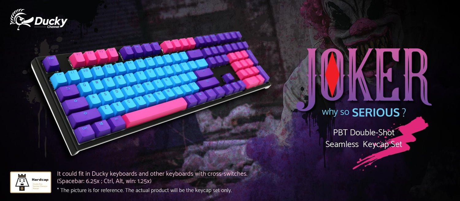Ducky Joker 108 Key OEM Profile Double Shot PBT Keycap Set