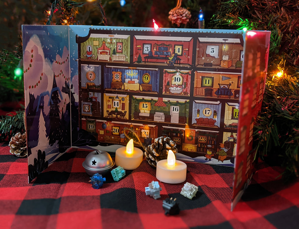 MK Keyboard Switch Advent Calendar with 24 Assorted Switches Christmas