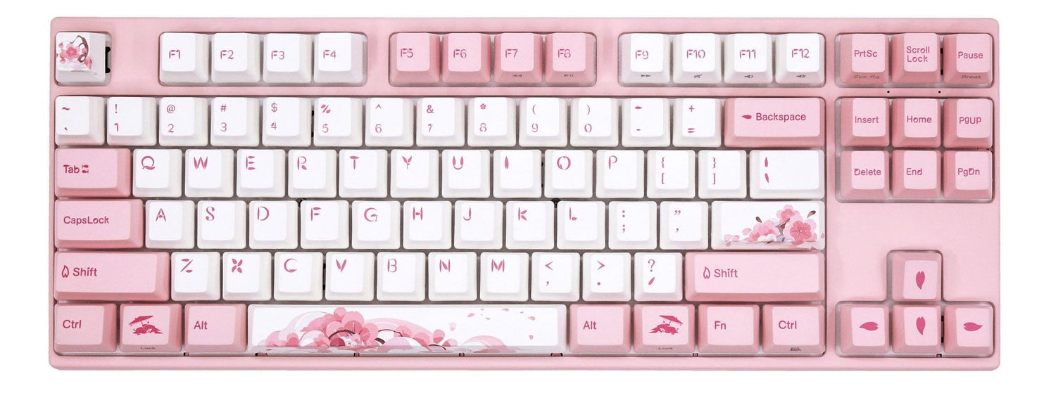 Varmilo VPH87 Sakura R2 White LED Mechanical Keyboard