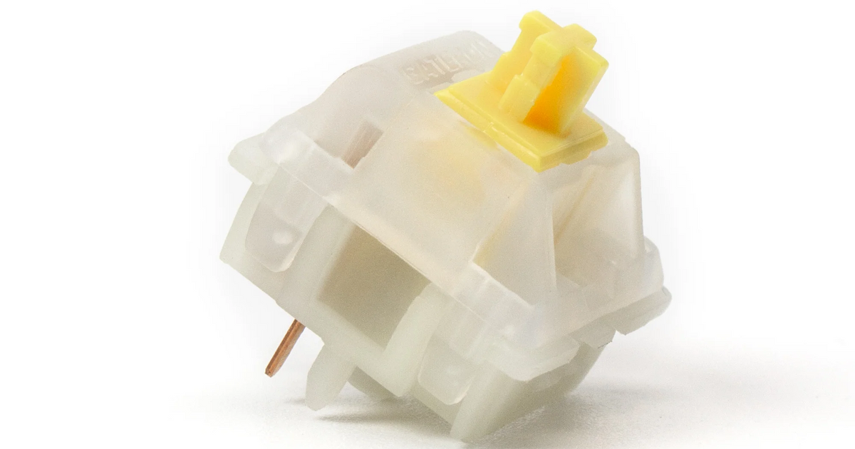 Gateron KS-3 Milky Yellow Pro 50g Linear PCB Mount Switch