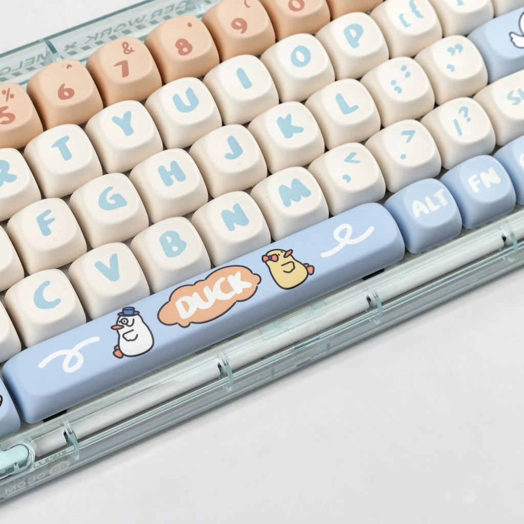 Yunzii Holiday Duck 138 Key MOA Profile Dye Sub PBT Keycap Set
