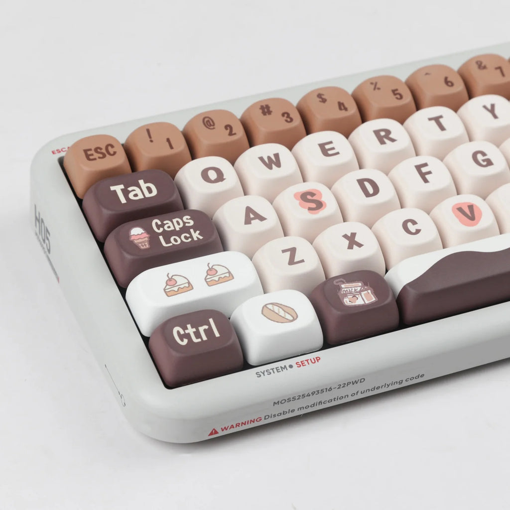 Yunzii Chocolate 137 Key MOA Profile Dye Sub PBT Keycap Set