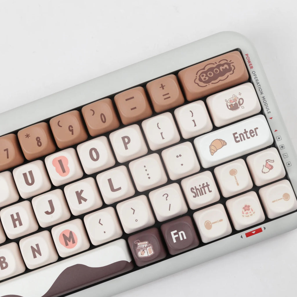 Yunzii Chocolate 137 Key MOA Profile Dye Sub PBT Keycap Set