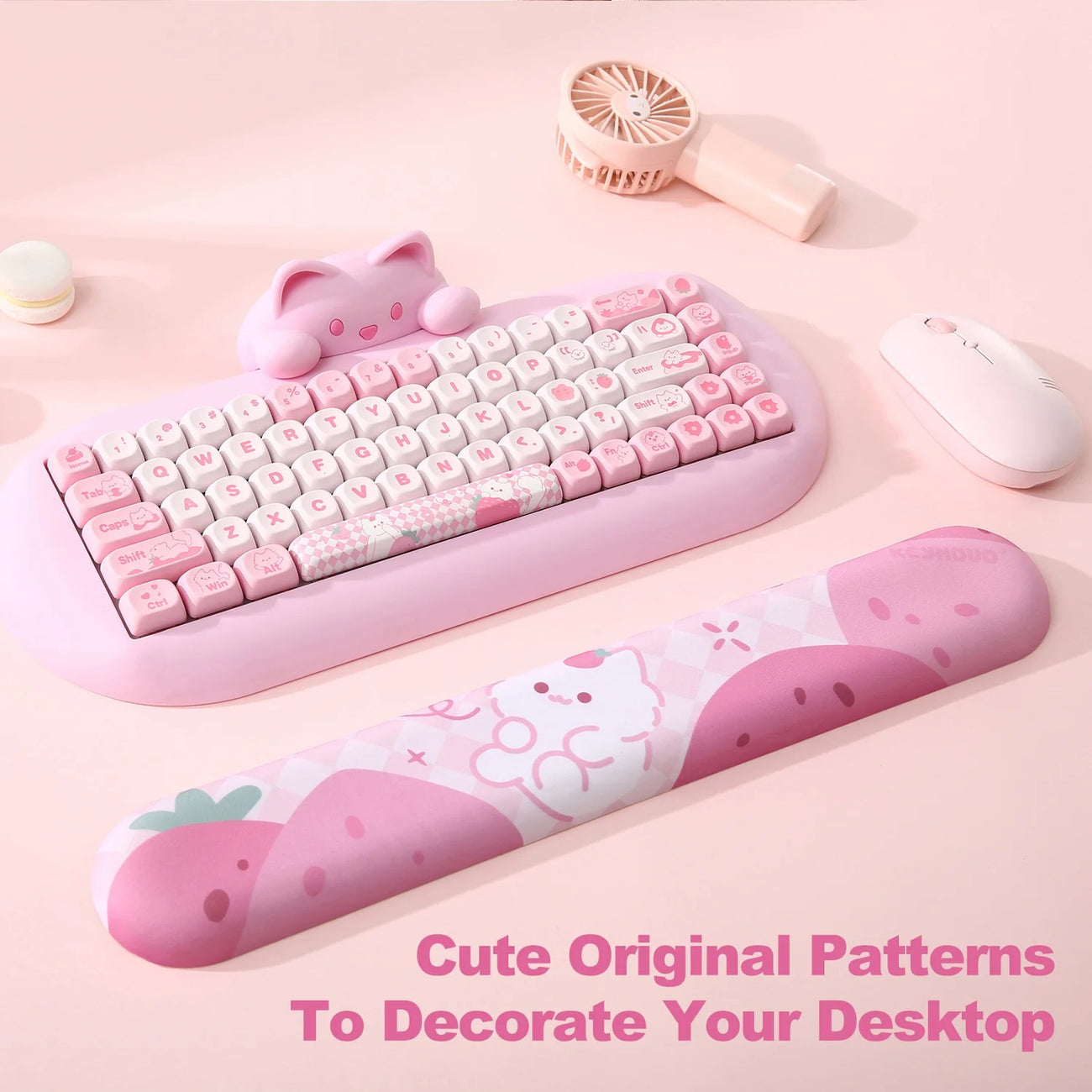 Yunzii Meow Meow Pink Wrist Rest