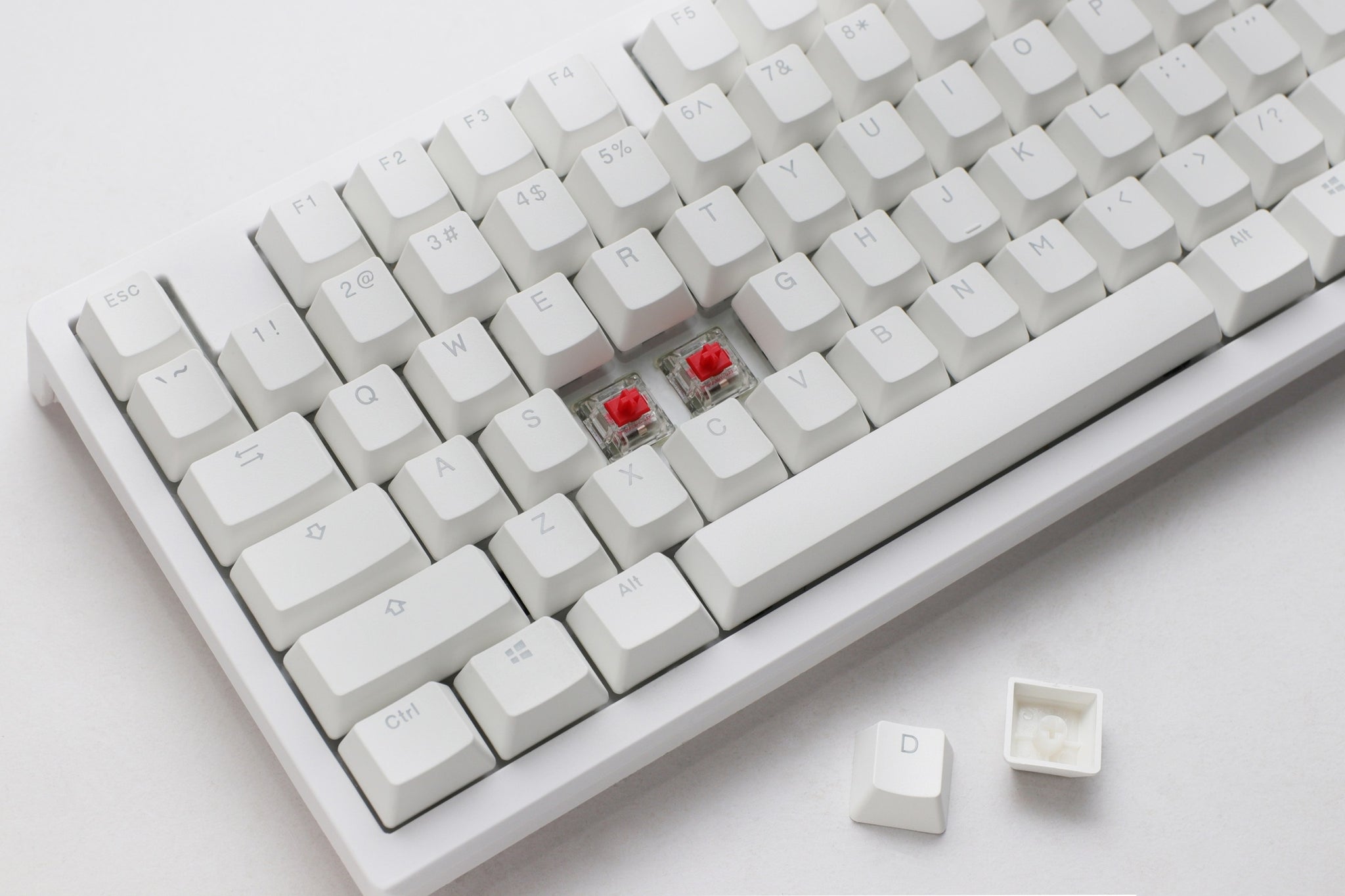 Ducky Zero 6108 White Hotswap Wireless RGB Mechanical Keyboard