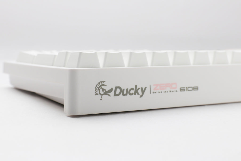 Ducky Zero 6108 White Hotswap Wireless RGB Mechanical Keyboard