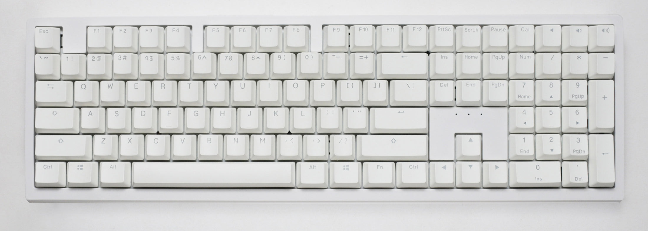 Ducky Zero 6108 White Hotswap Wireless RGB Mechanical Keyboard