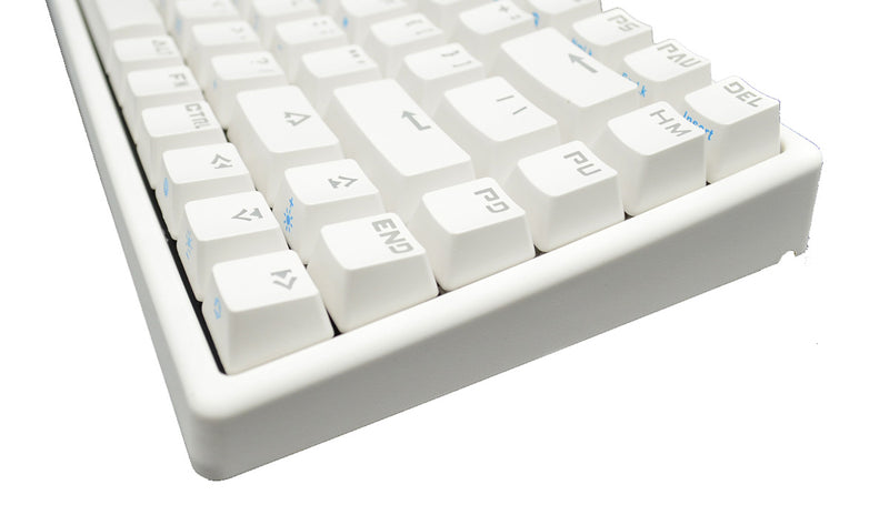 MK MK84 White Case Blue LED 75% Mechanical Keyboard