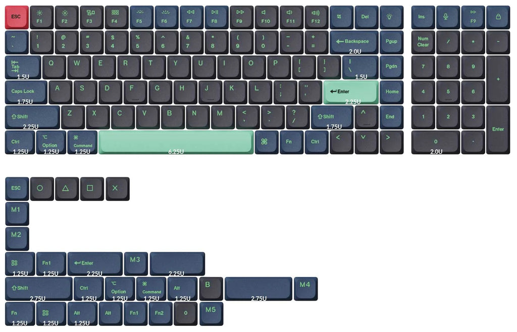 Keychron Hacker 133 Key LSA Profile PBT Dye Sub Keycap Set