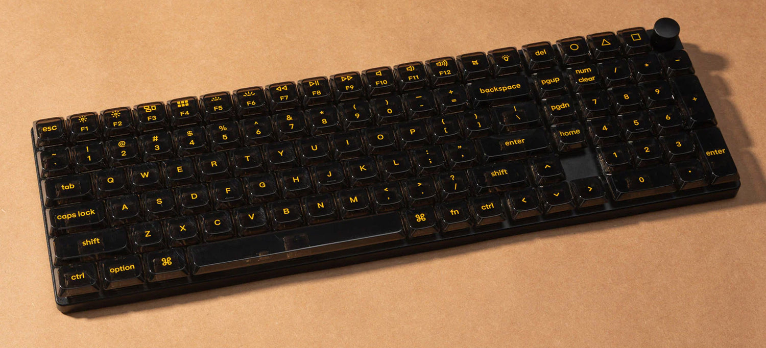 Keychron Black Translucent 129 Key LSA Profile ABS Keycap Set