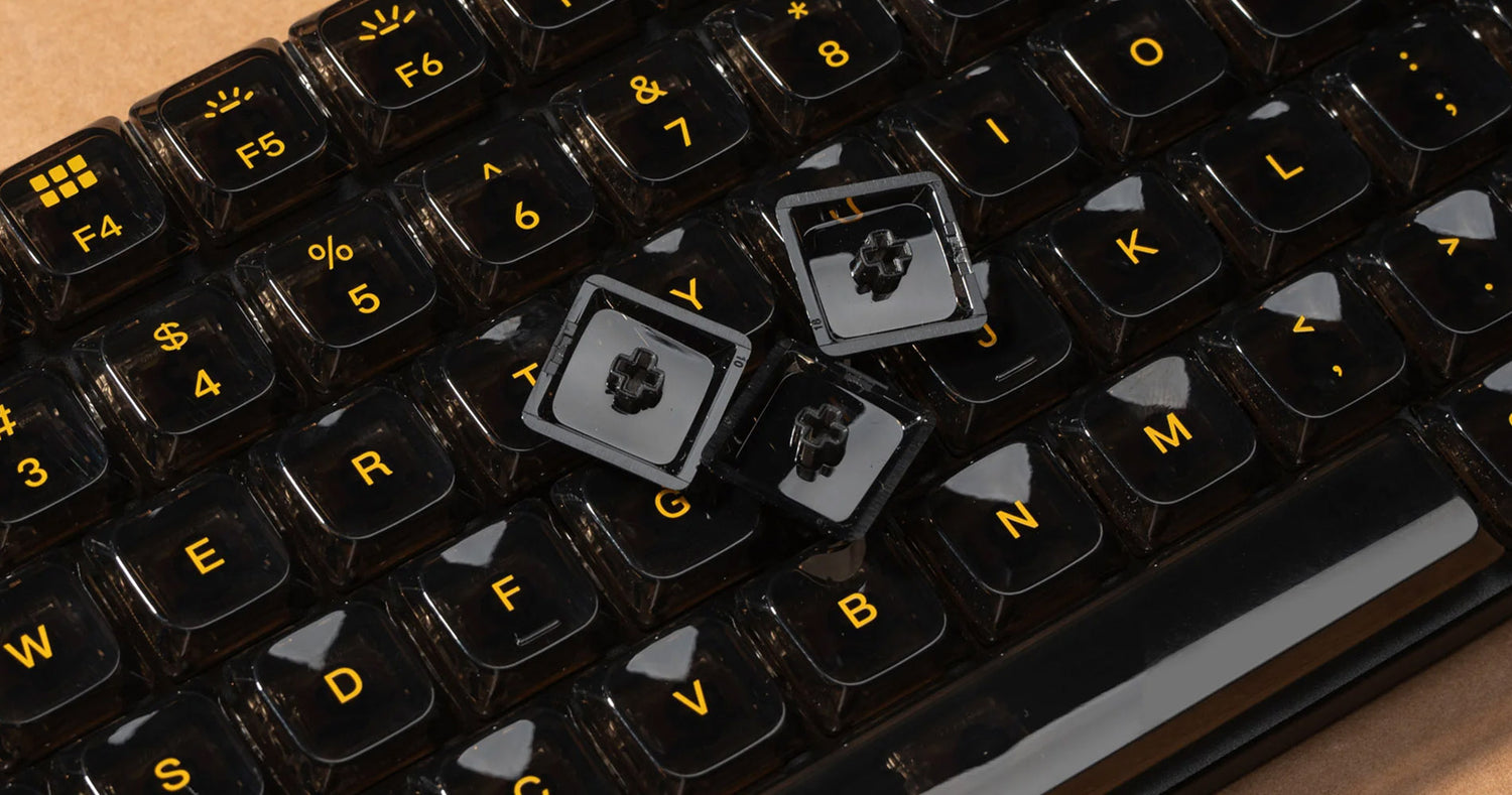 Keychron Black Translucent 129 Key LSA Profile ABS Keycap Set