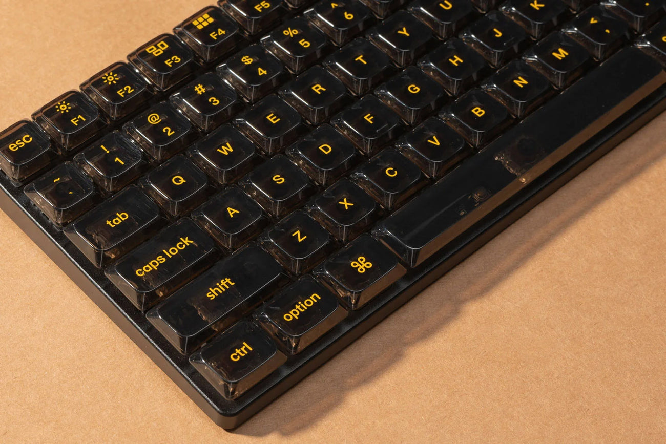 Keychron Black Translucent 129 Key LSA Profile ABS Keycap Set