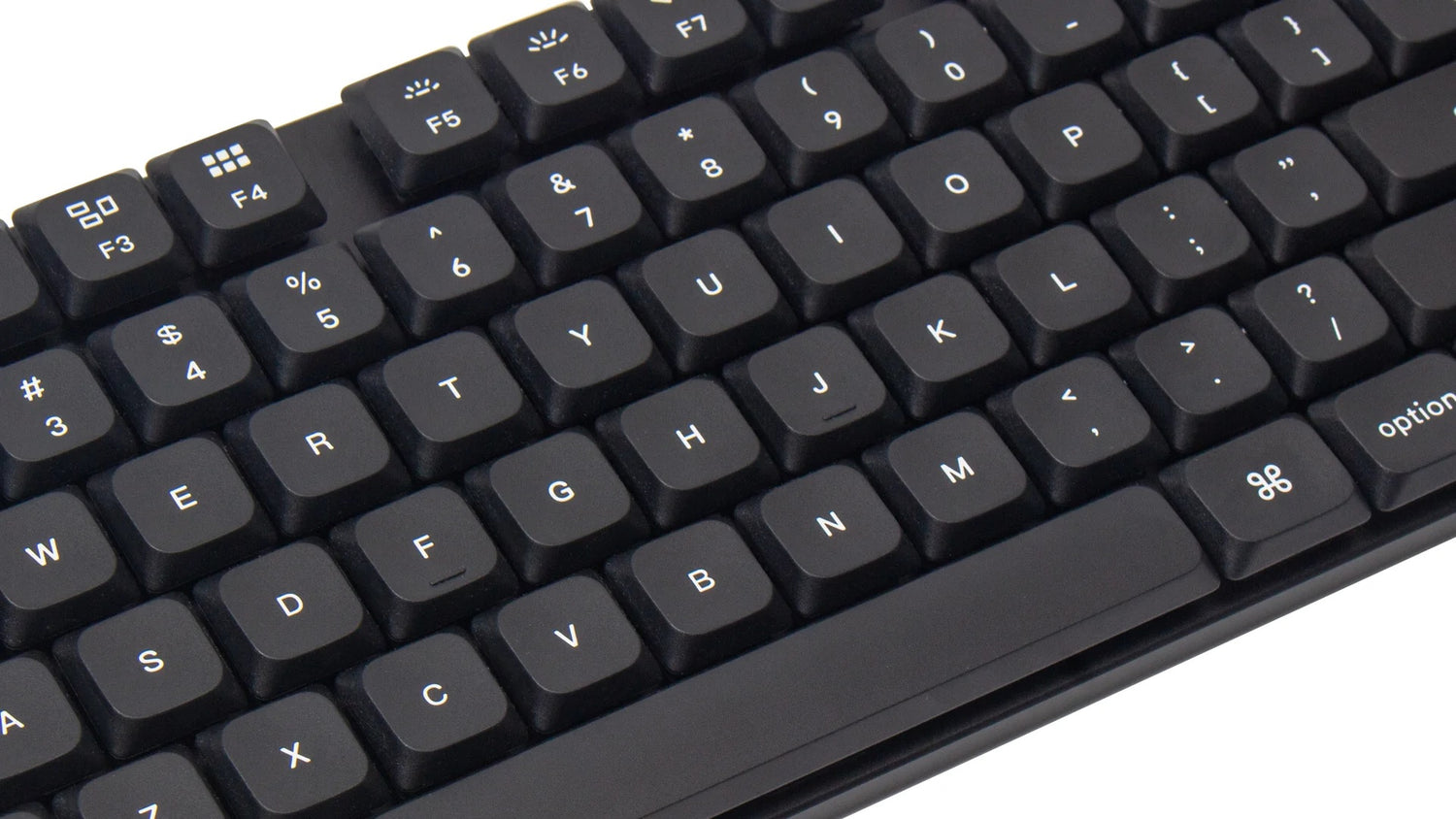 Keychron White on Black 118 Key LSA Profile Double Shot PBT Keycap Set