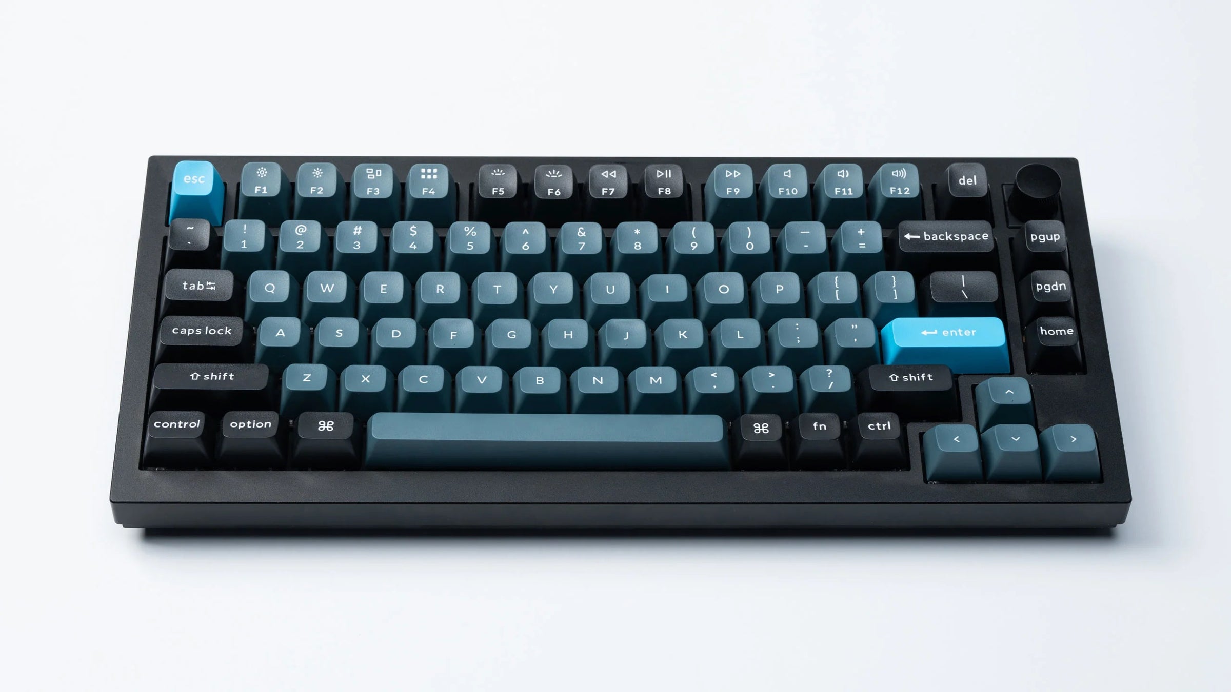 Keychron Dark Grey / Greyish Blue 140 Key KSA Profile Double Shot PBT
