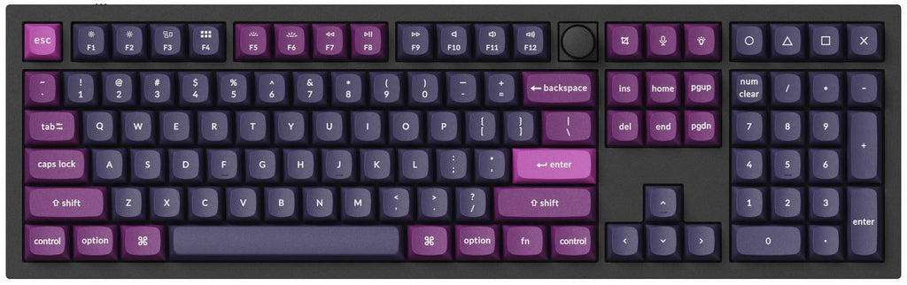 Keychron Purple 141 Key OSA Profile Double Shot PBT Keycap Set