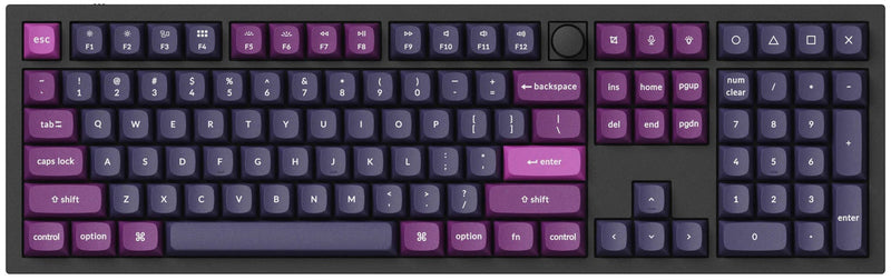 Keychron Purple 141 Key OSA Profile Double Shot PBT Keycap Set